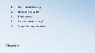 ERPsim Post Game Analysis Presentation | PPTX