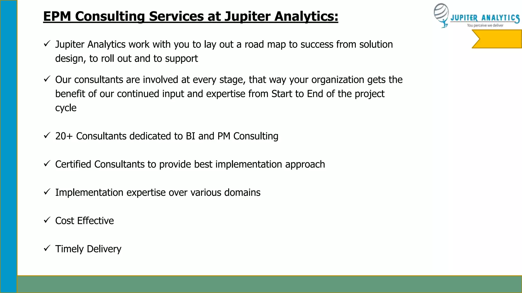 Jupiter Analytics Offerings | PPTX