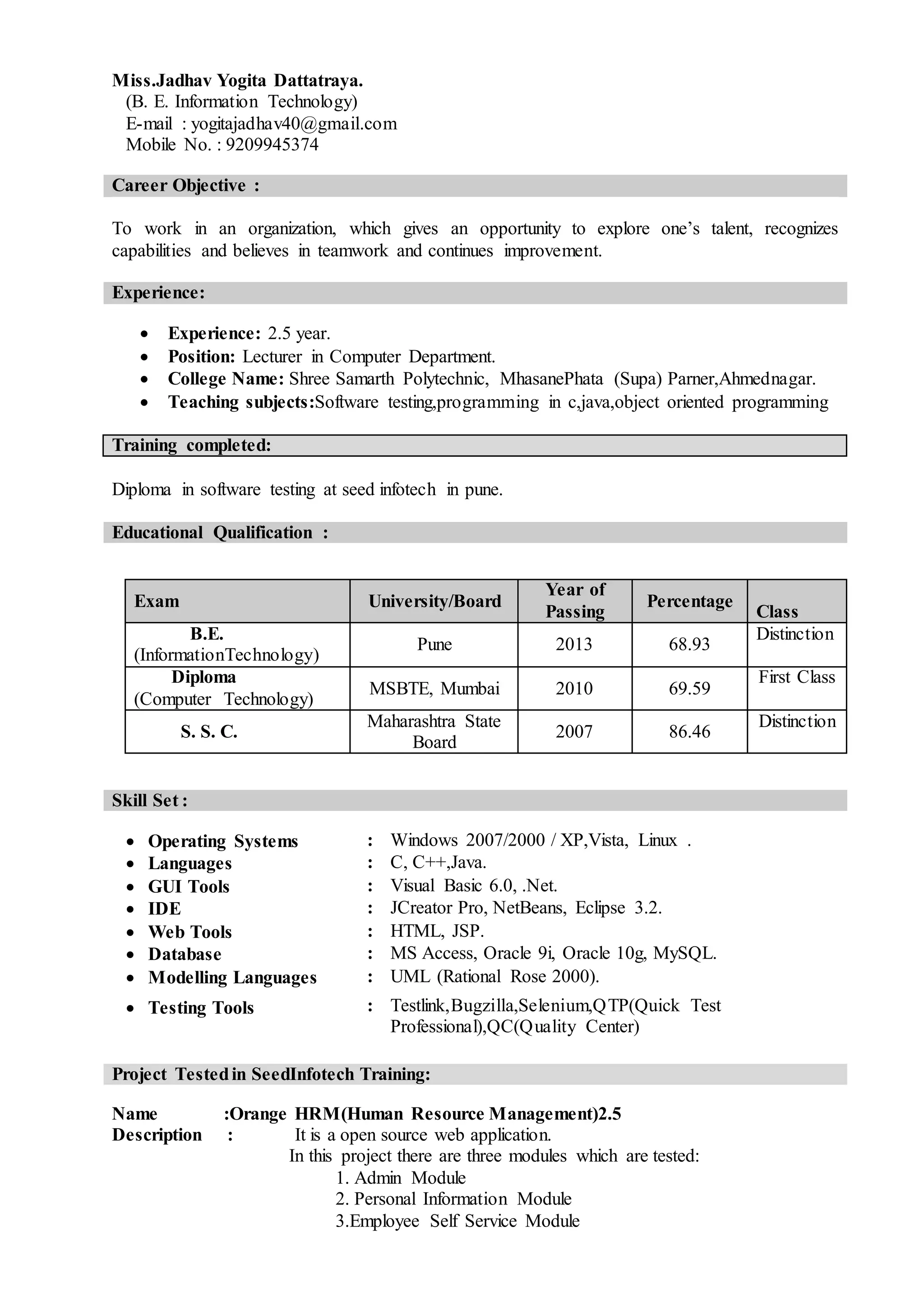 Resume | DOCX