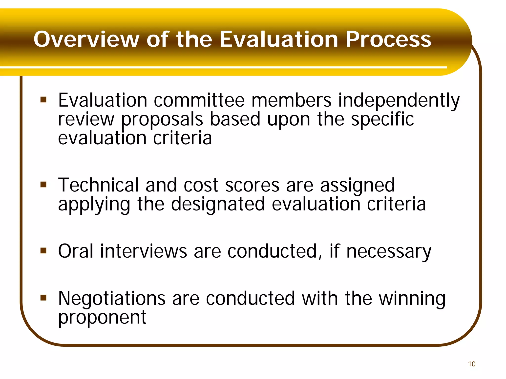RFP Evaluation Training | PDF