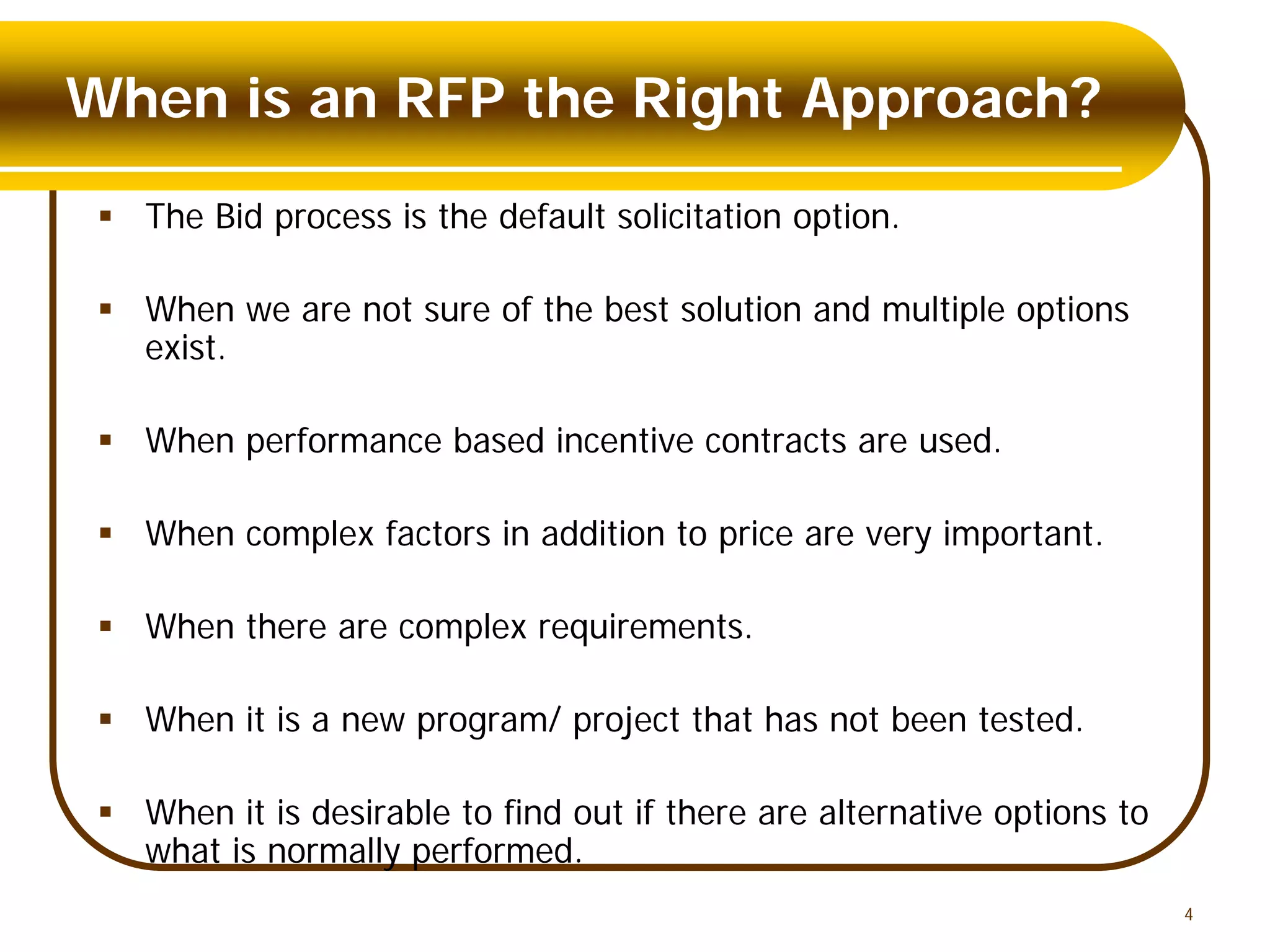 RFP Evaluation Training | PDF