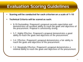 RFP Evaluation Training | PDF
