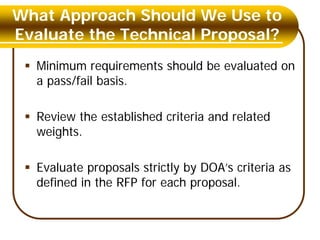 RFP Evaluation Training | PDF