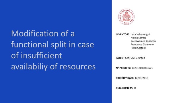 Modification of a functional split | PPT