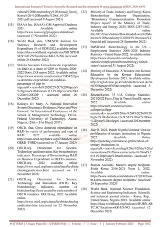 Sustainability Developmental Study in Nigeria on the Effect of ...