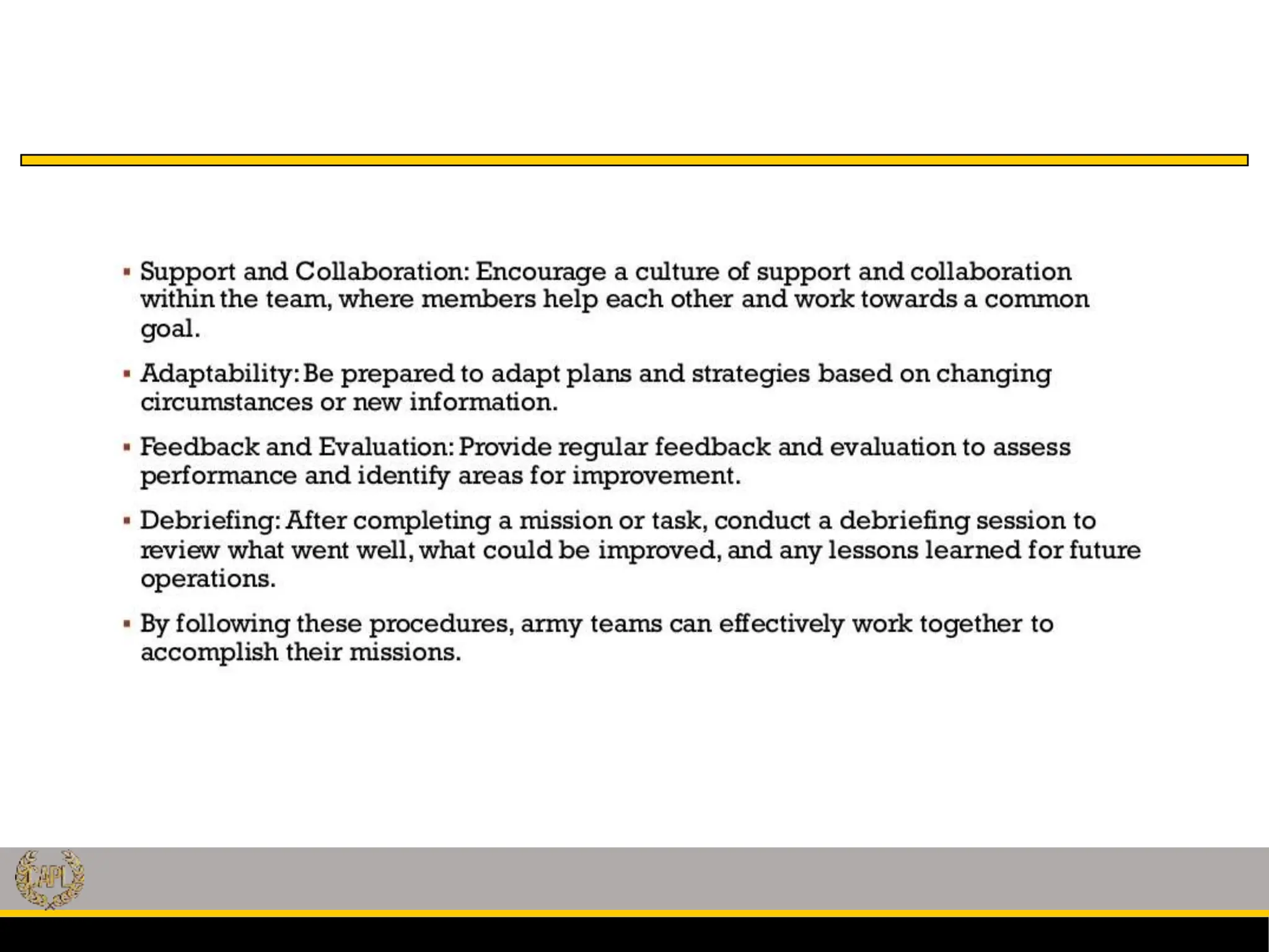 158-IMT0005_Slides.pptx team management in army | PPTX