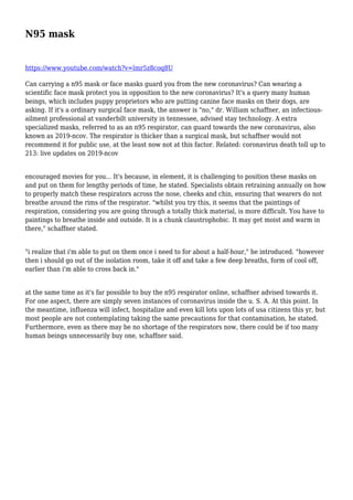 N95 mask | PDF