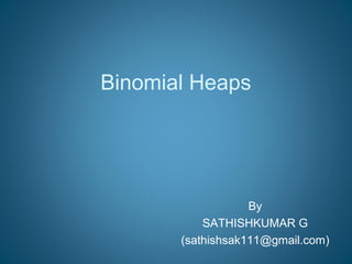 Binomial Heaps | PPT