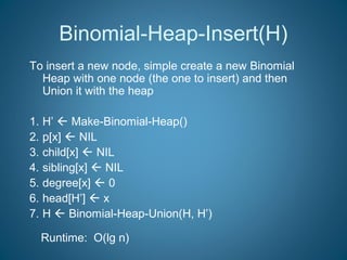Binomial Heaps | PPT