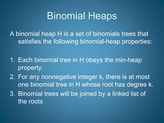 Binomial Heaps | PPT