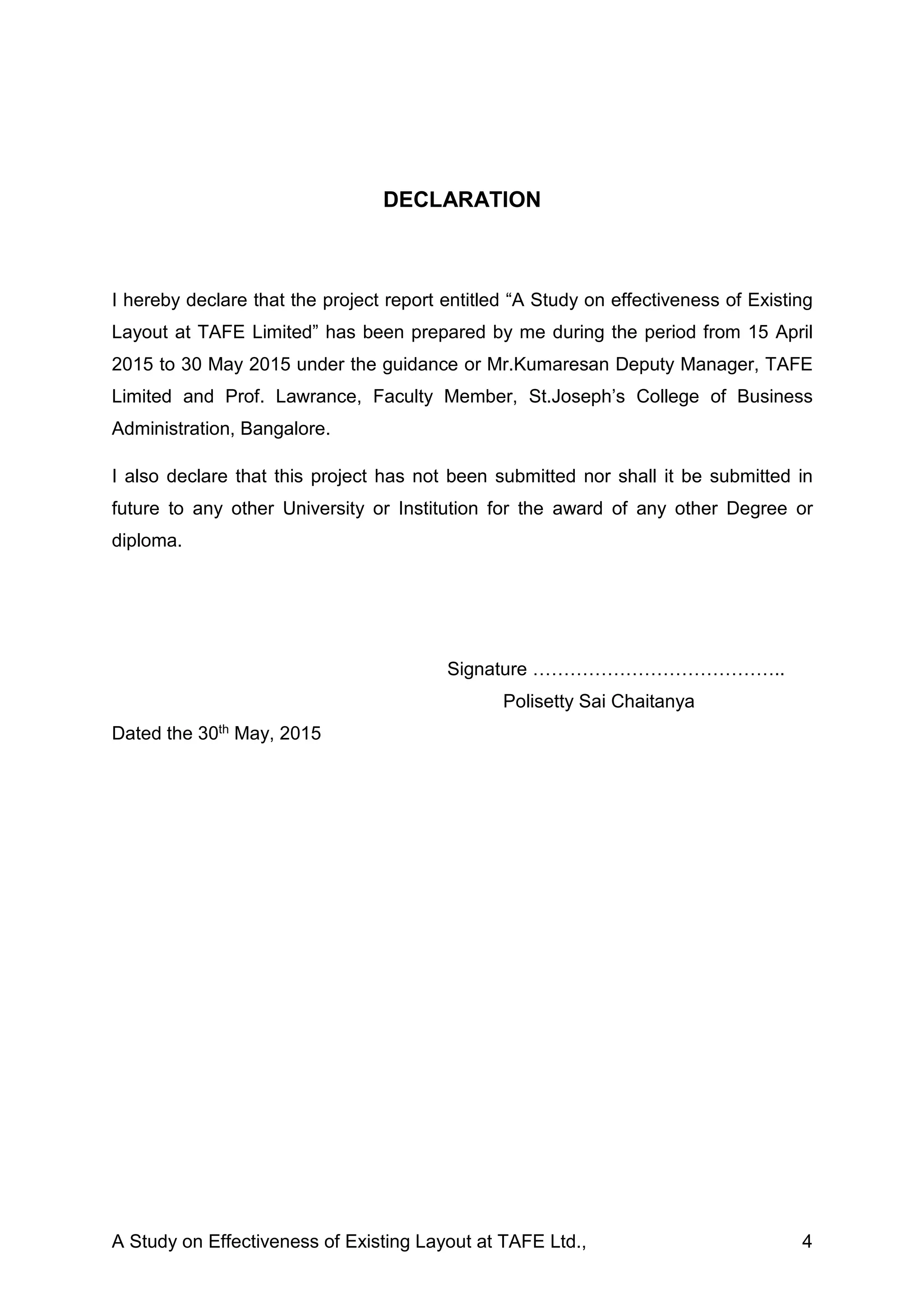 Project Report TAFE final | PDF