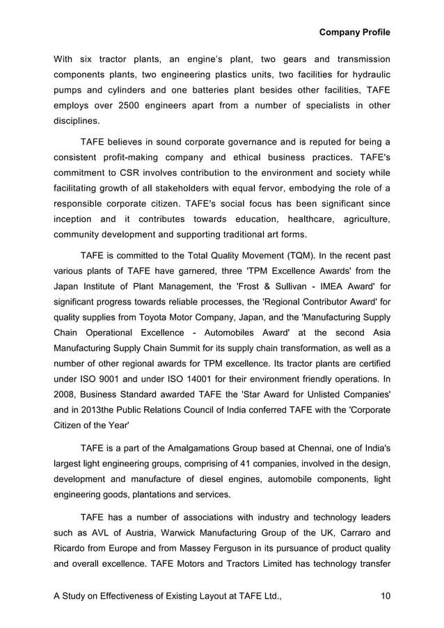 Project Report TAFE final | PDF