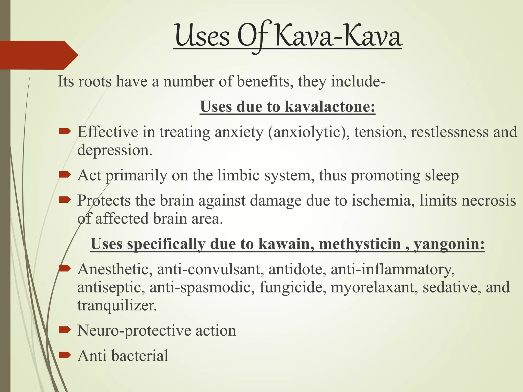 Significance and Importance of Kava kava as a nutraceutical | PPTX