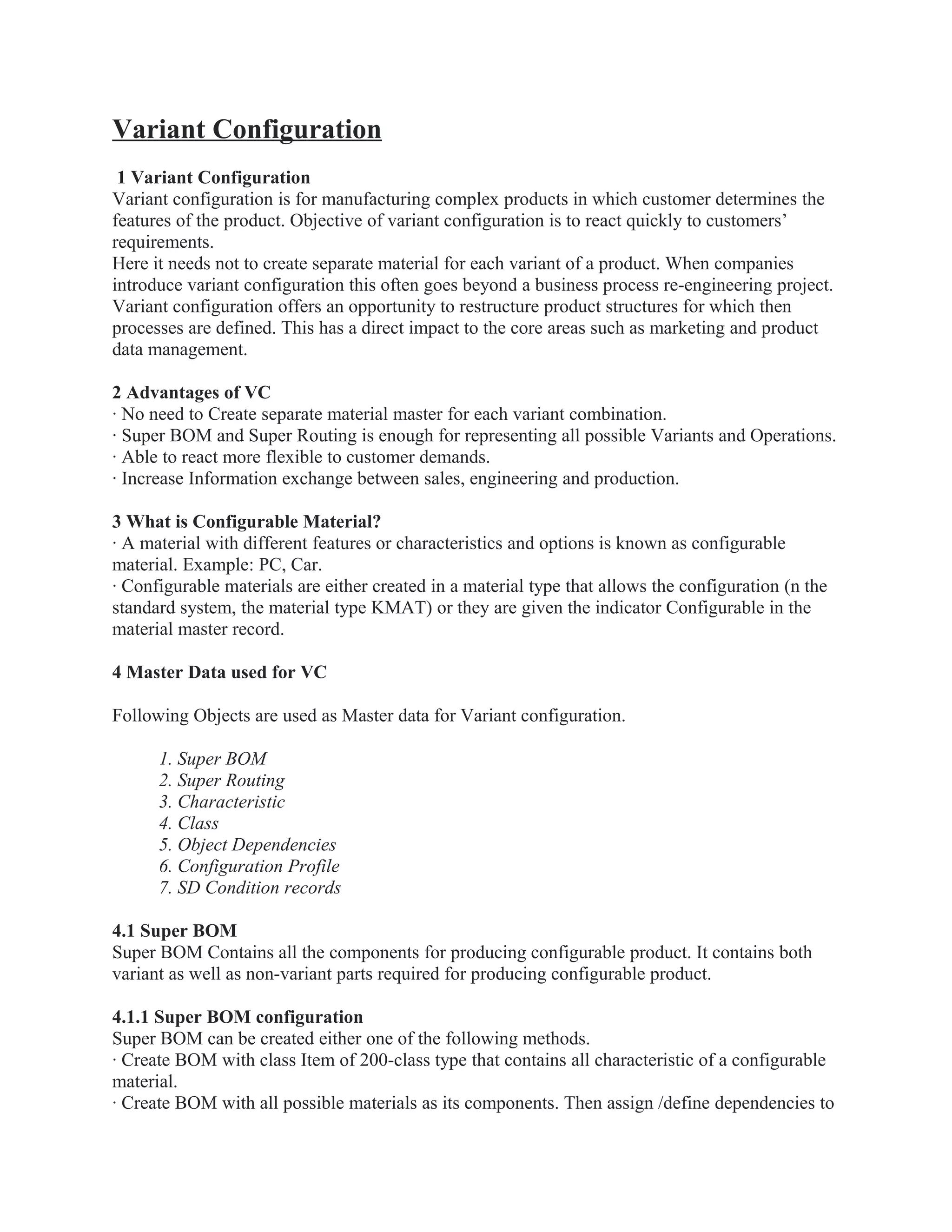 sap variant-configuration | DOC | Programming Languages | Computing