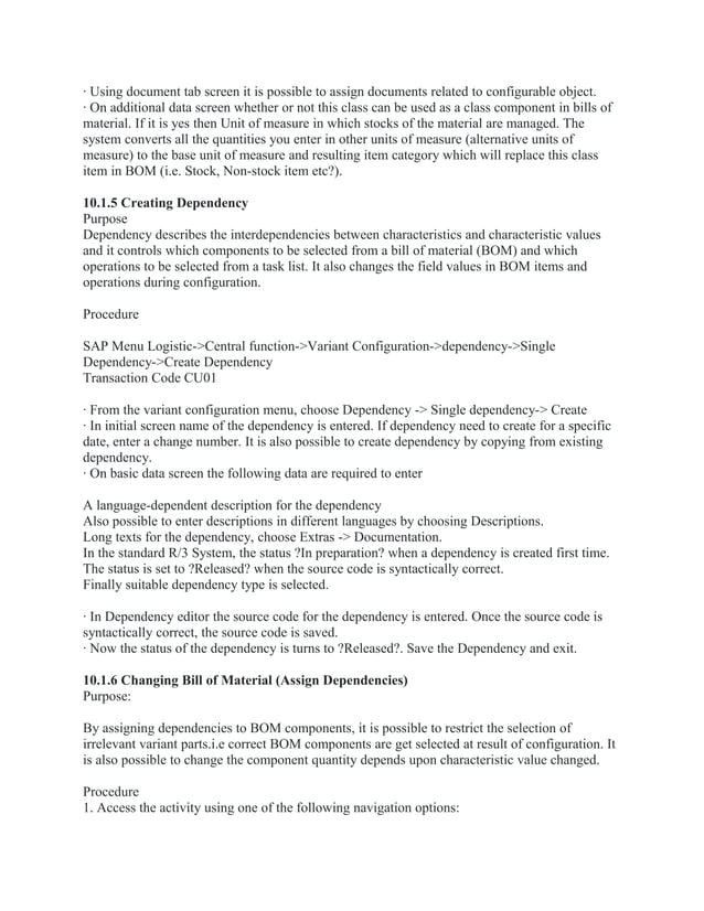 sap variant-configuration | DOC | Programming Languages | Computing