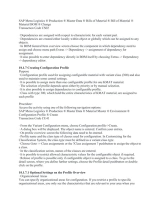 sap variant-configuration | DOC | Programming Languages | Computing