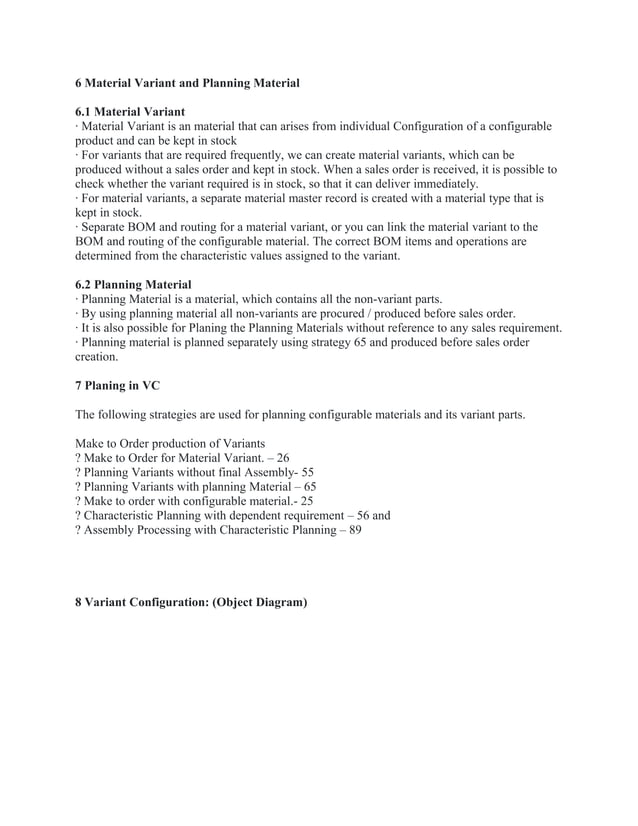 sap variant-configuration | DOC | Programming Languages | Computing