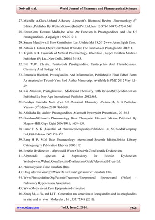 SYSTEMATIC REVIEW OF THE ROLE OF PROSTAGLANDINS | PDF