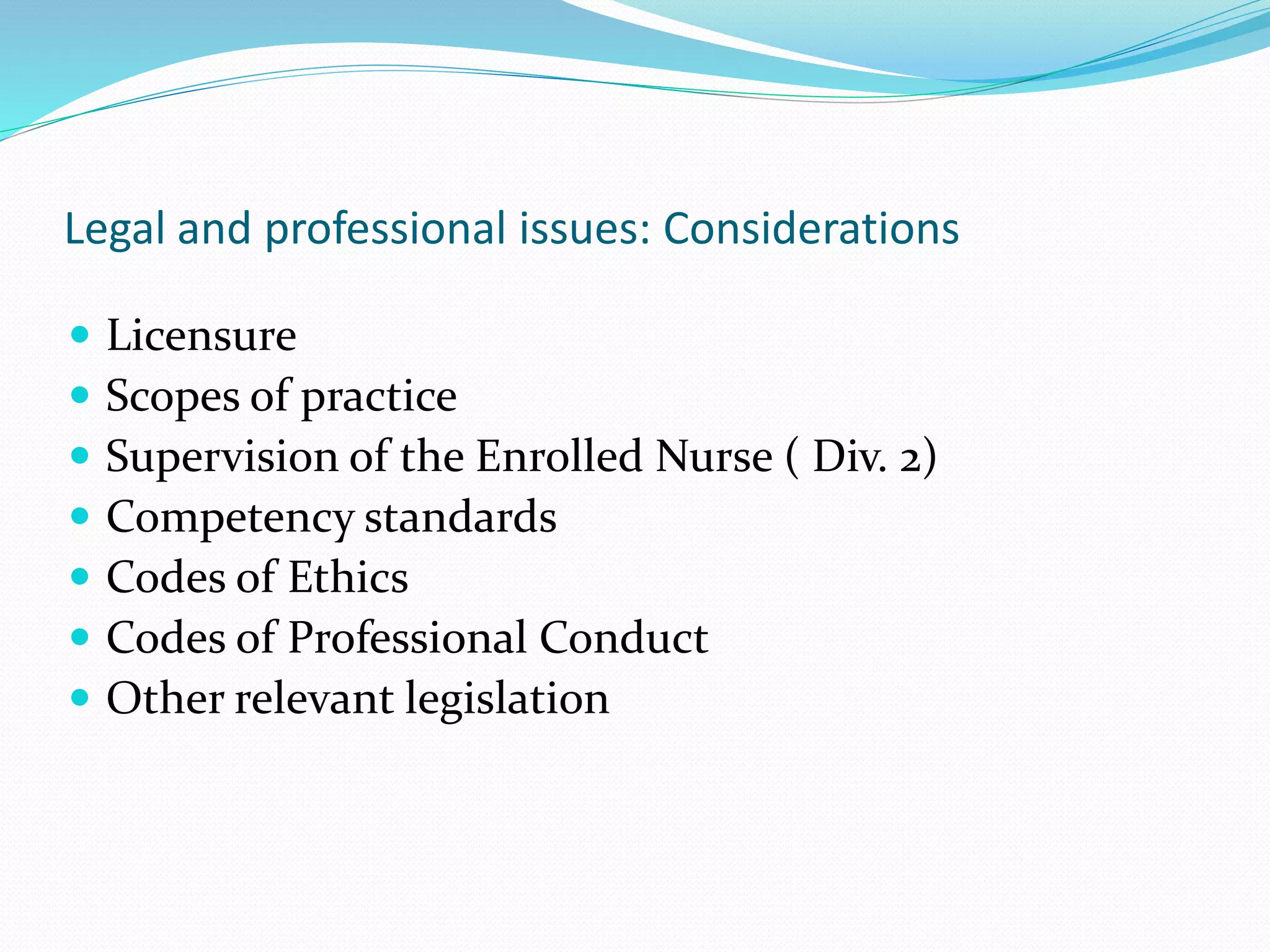 legal and professionalissues | PPT