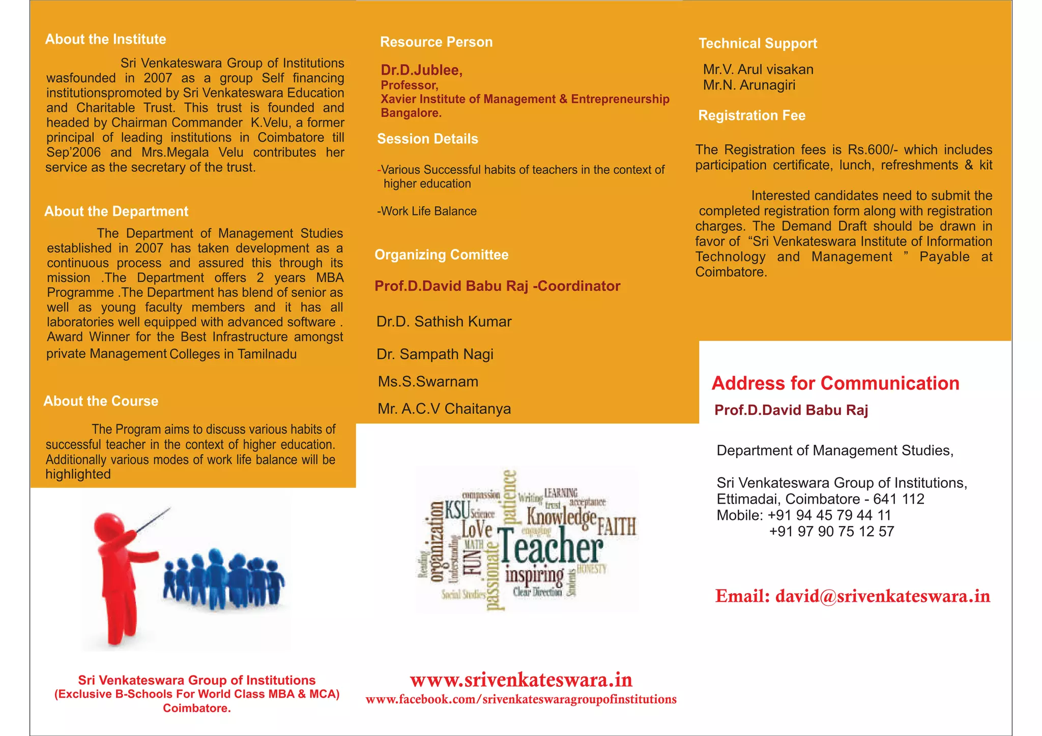 FDP-Invitation-Habits of successful teachers | PDF