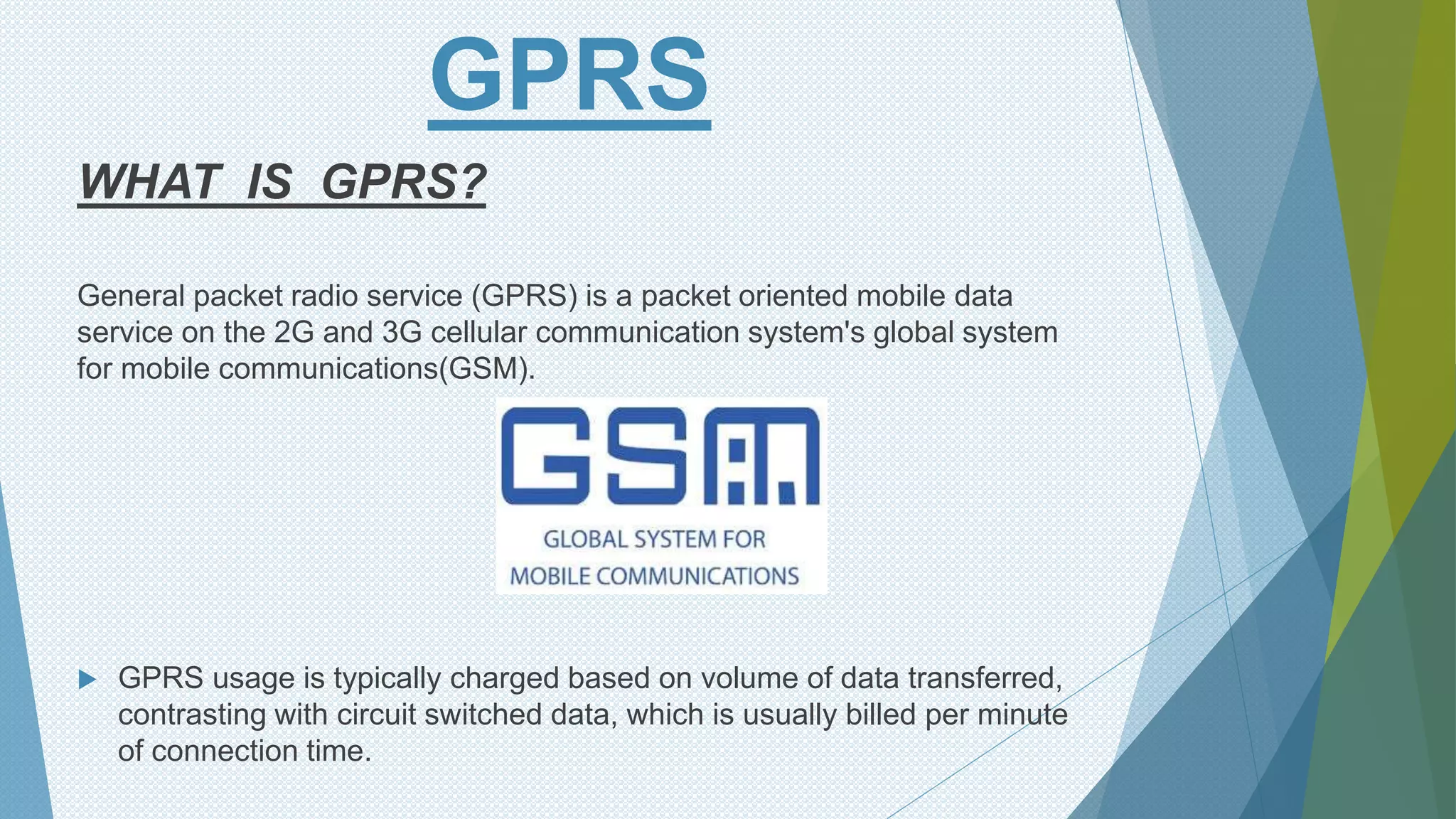 presentation of GPRS | PPT