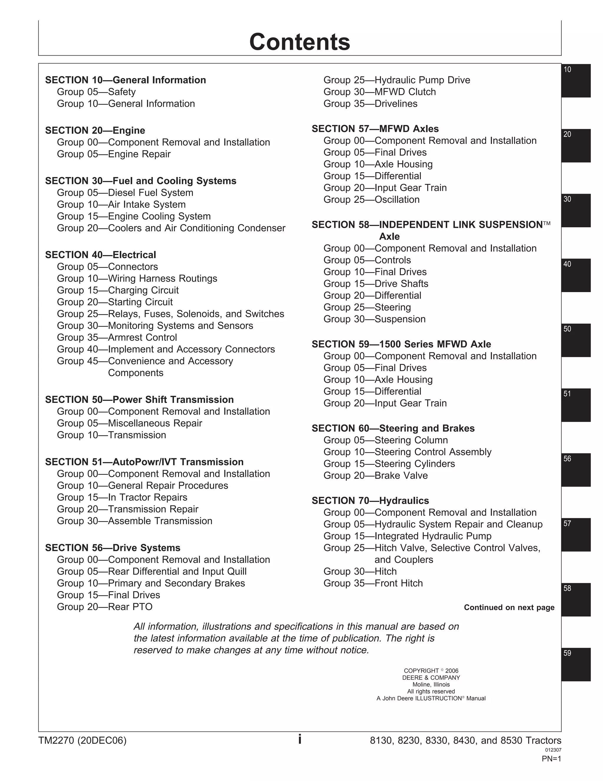 John Deere 8130 Manual | PDF