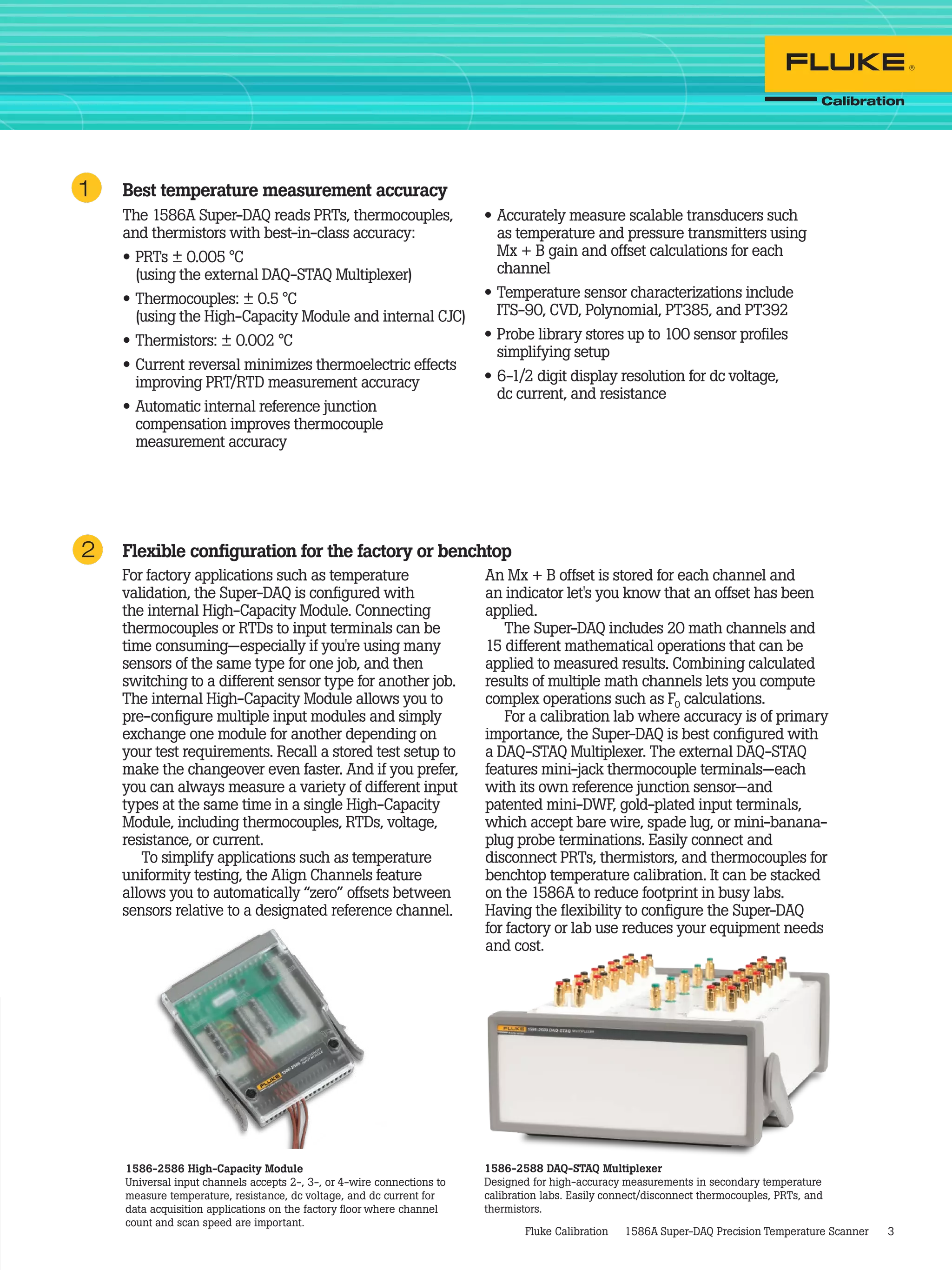 Precision Temperature Scanner - the 1586A Super DAQ by Fluke ...