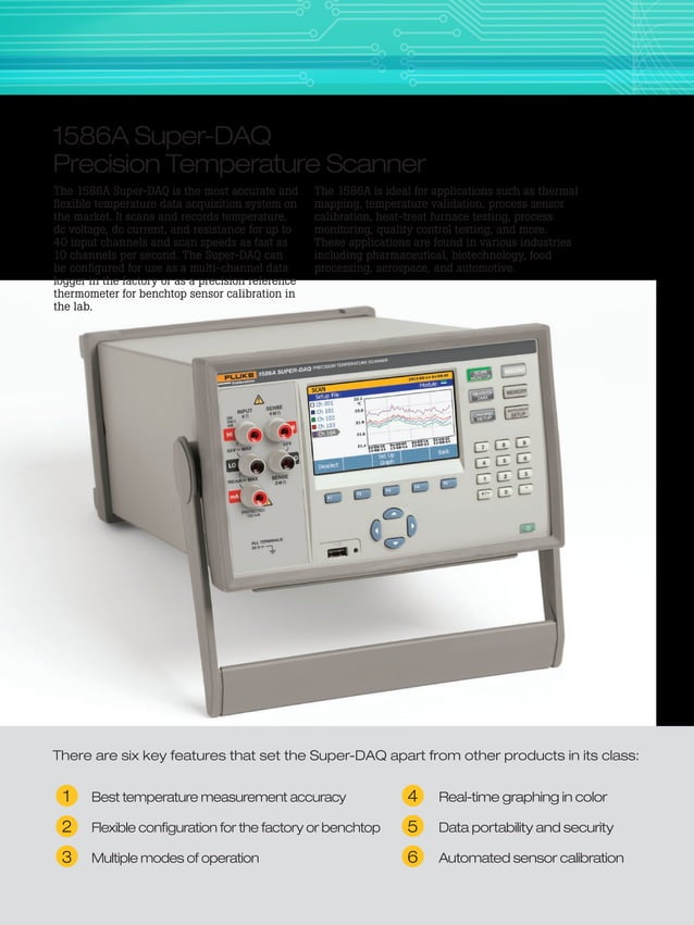Precision Temperature Scanner - the 1586A Super DAQ by Fluke ...