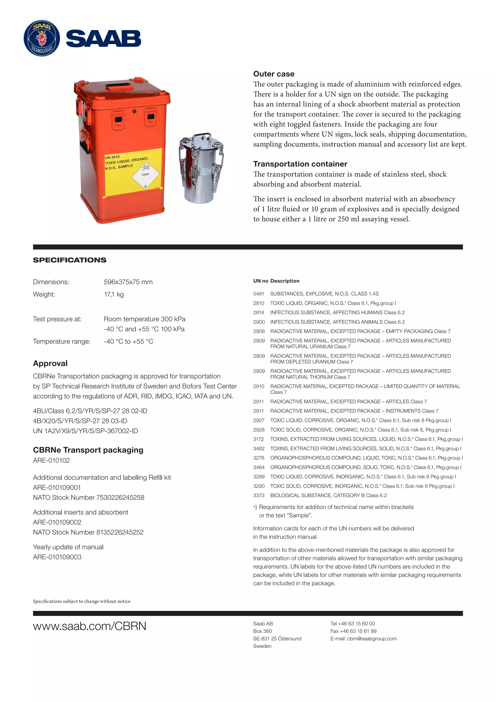 saabab_cbrne_transportpackaging_2015_web | PDF