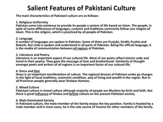 Pakistan Culture And Language