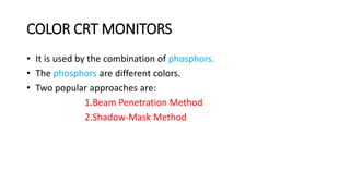 COLOR CRT MONITORS IN COMPUTER GRAPHICS | PDF
