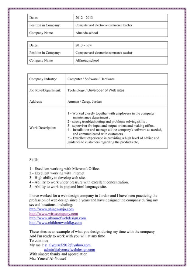 Curriculum vitae | PDF