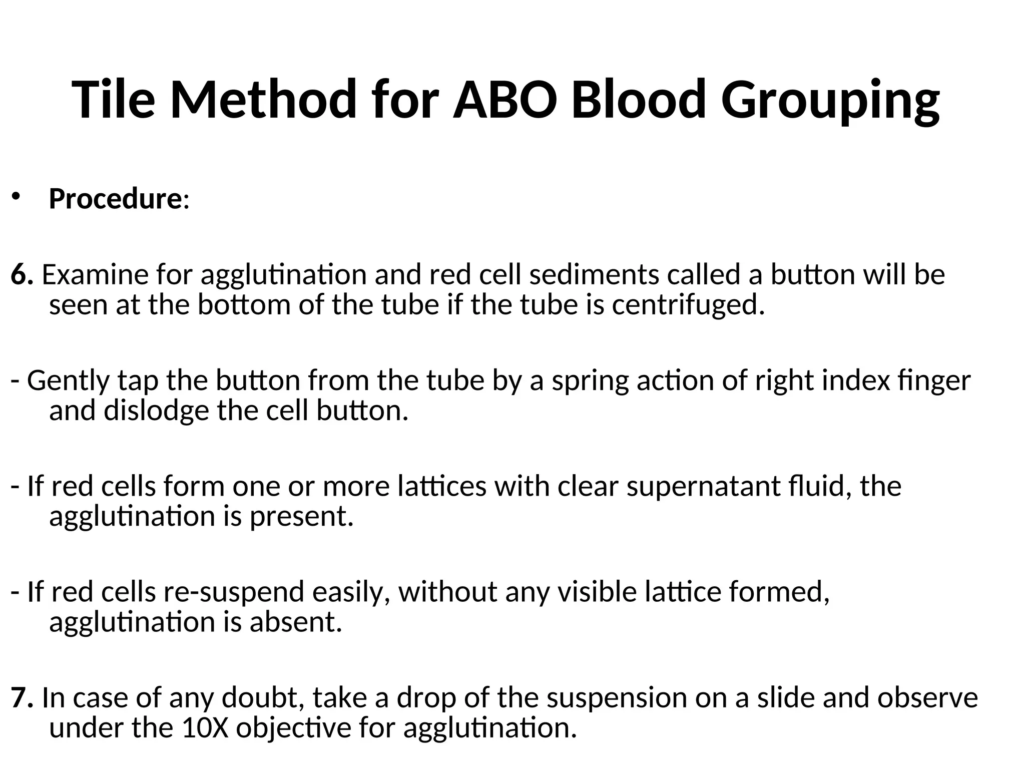 Laboratory methods of Blood Grouping techniques.p | PPT