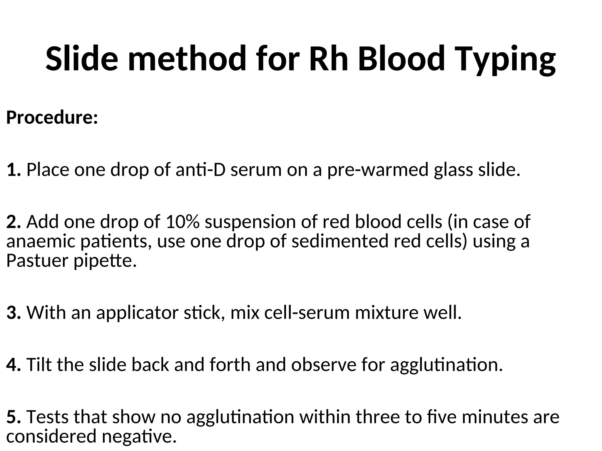 Laboratory methods of Blood Grouping techniques.p | PPT