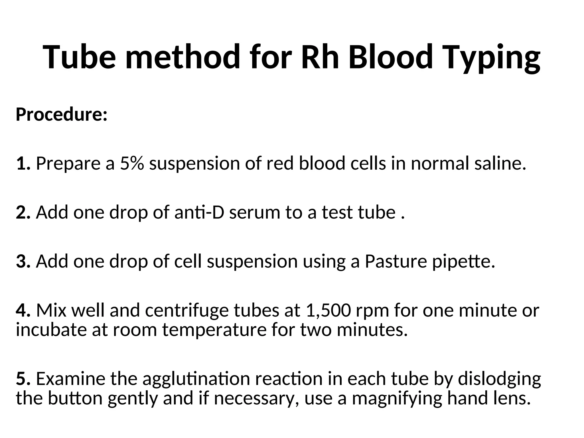 Laboratory methods of Blood Grouping techniques.p | PPT