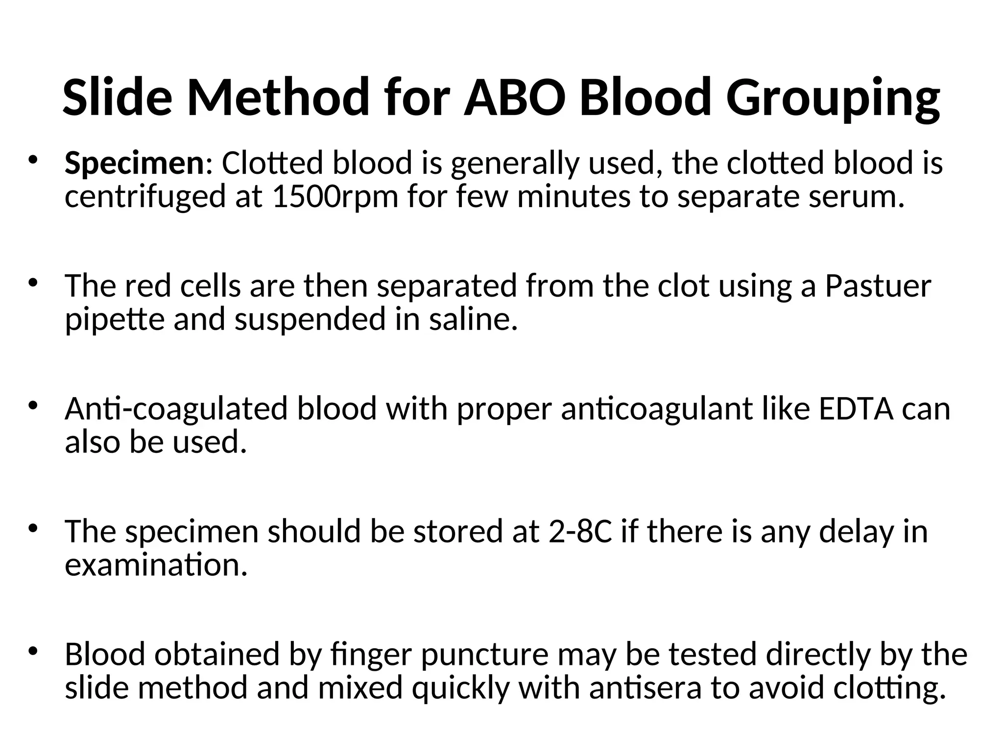Laboratory methods of Blood Grouping techniques.p | PPT
