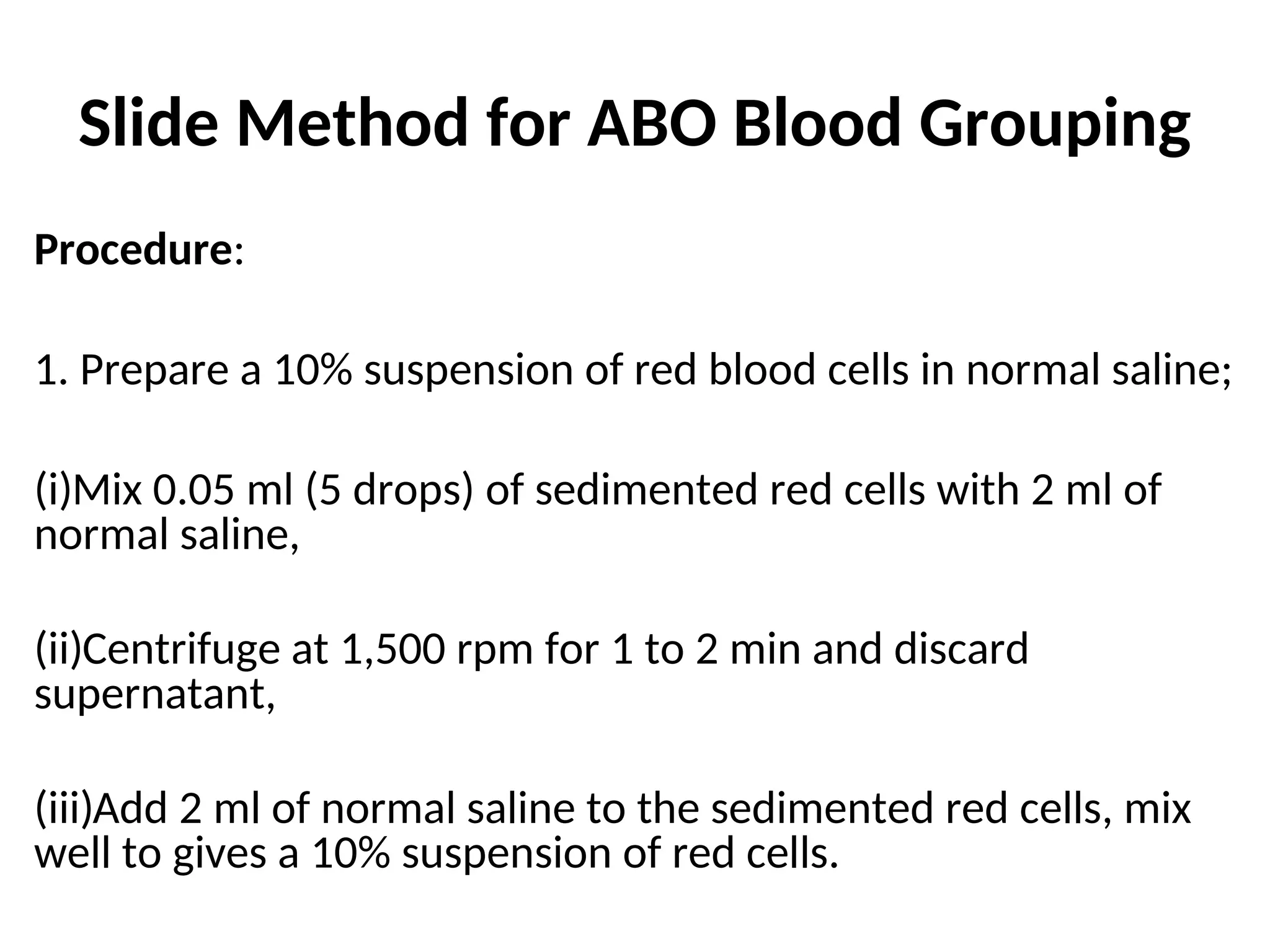 Laboratory methods of Blood Grouping techniques.p | PPT