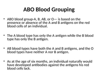 Laboratory methods of Blood Grouping techniques.p | PPT