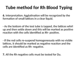 Laboratory methods of Blood Grouping techniques.p | PPT
