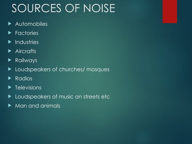 Noise Pollution and its effects, its all about noise pollution | PPT