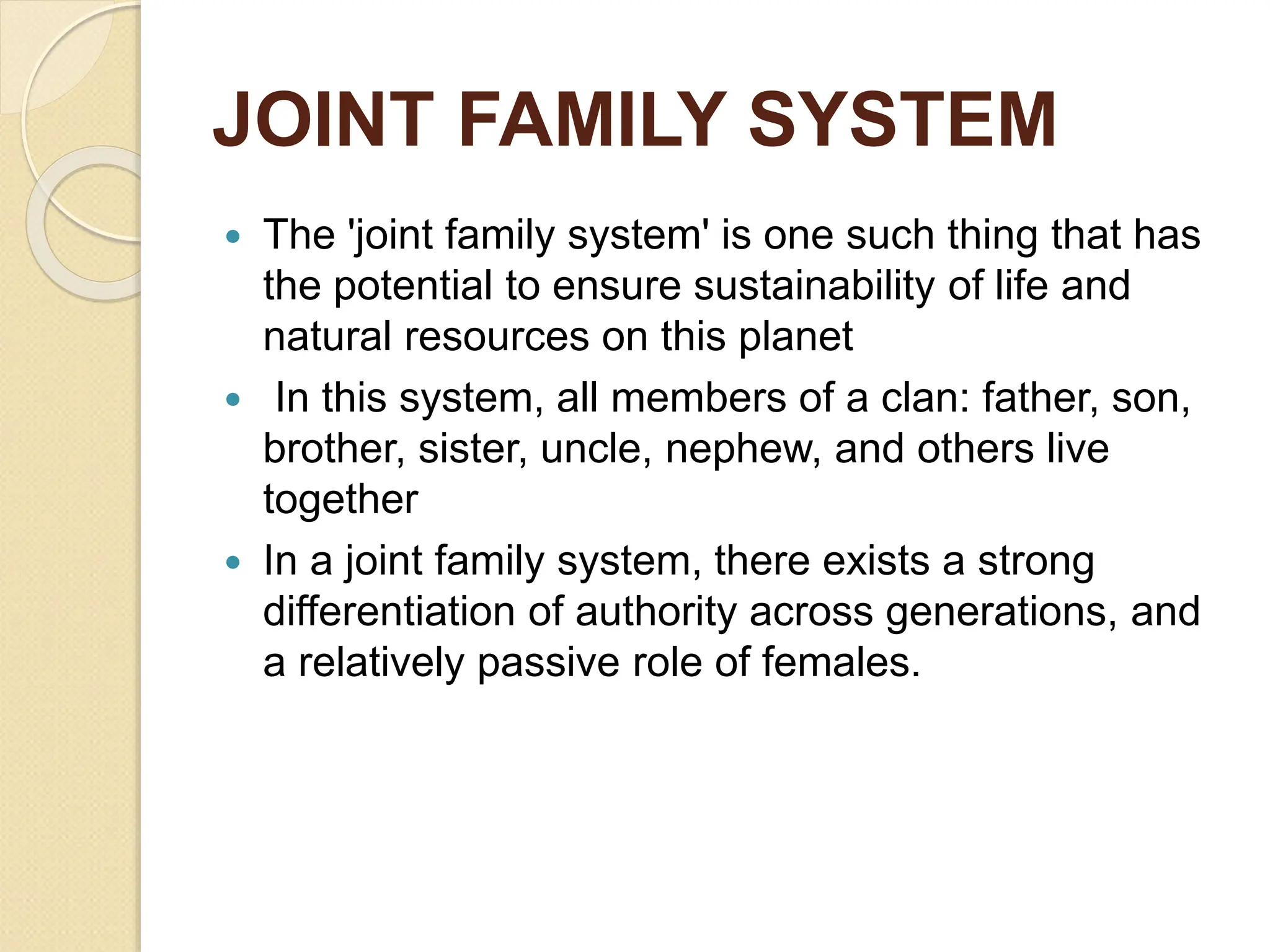 Causes of Disintegration of Joint Family system in Pakistan and Survey ...