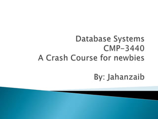 Detailed overview on Database and database system | PPT