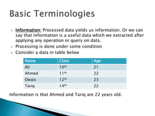 Detailed overview on Database and database system | PPT
