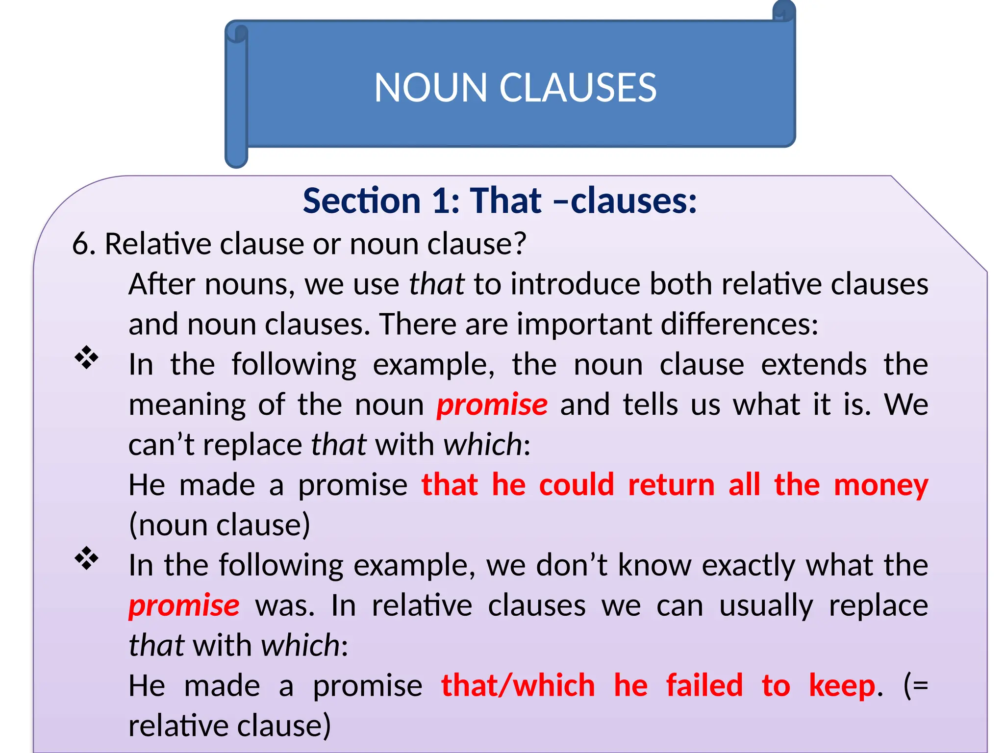 Noun clause with example's nanjananajajnNBJnanananan | PPTX