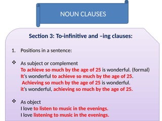 Noun clause with example's nanjananajajnNBJnanananan | PPTX