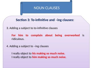 Noun clause with example's nanjananajajnNBJnanananan | PPTX