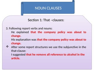 Noun clause with example's nanjananajajnNBJnanananan | PPT