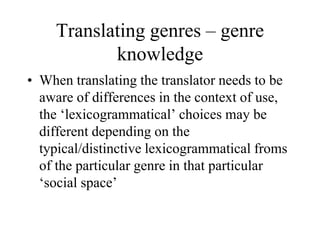 genre and register | PPT