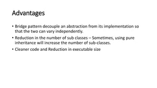 bridge-design-pattern.pptx | Programming Languages | Computing