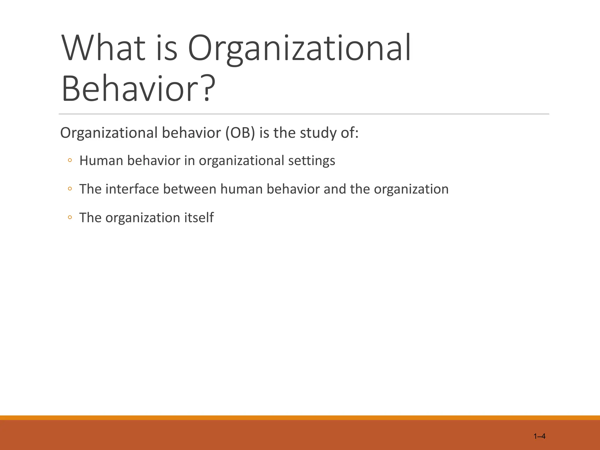 Intro organisational behaviour | PPT